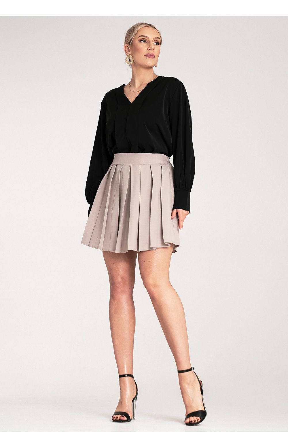 Elastic-Waist Pleated Mini Skirt – Chilli Pepper Clothing